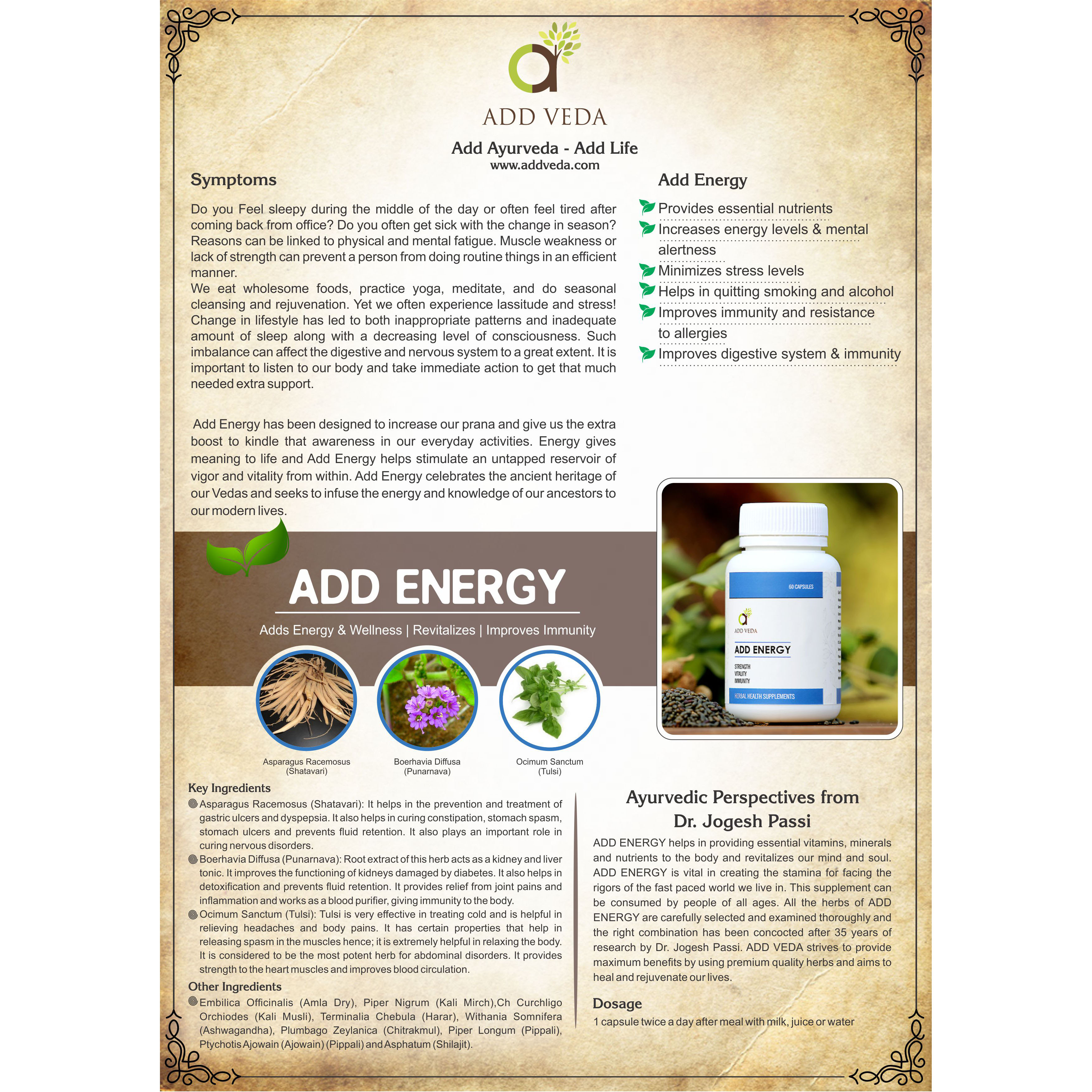 Buy Add-Energy for - Ayurvedic Medicines Online